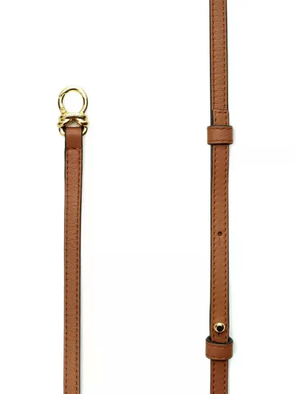 LA PORTEGNA Julieta Knotted Leather Bucket Bag