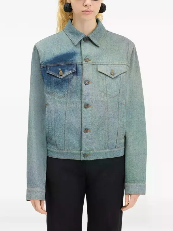 JEAN PAUL GAULTIER Denim Jacket With Face Print