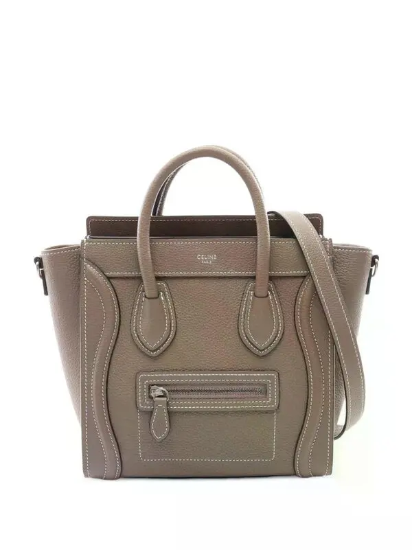 Celine 2010s Nano Shopper Tote Bag - Brown