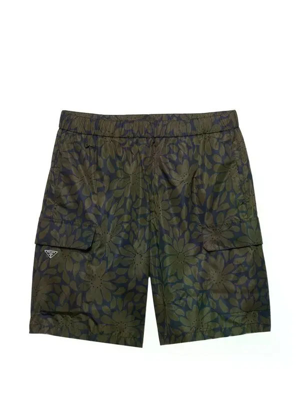 Prada Printed Re-nylon Swim Trunks
