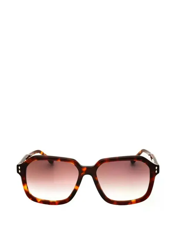 Isabel Marant Étoile Tortoiseshell-effect Rectangle-frame Sunglasses - Brown
