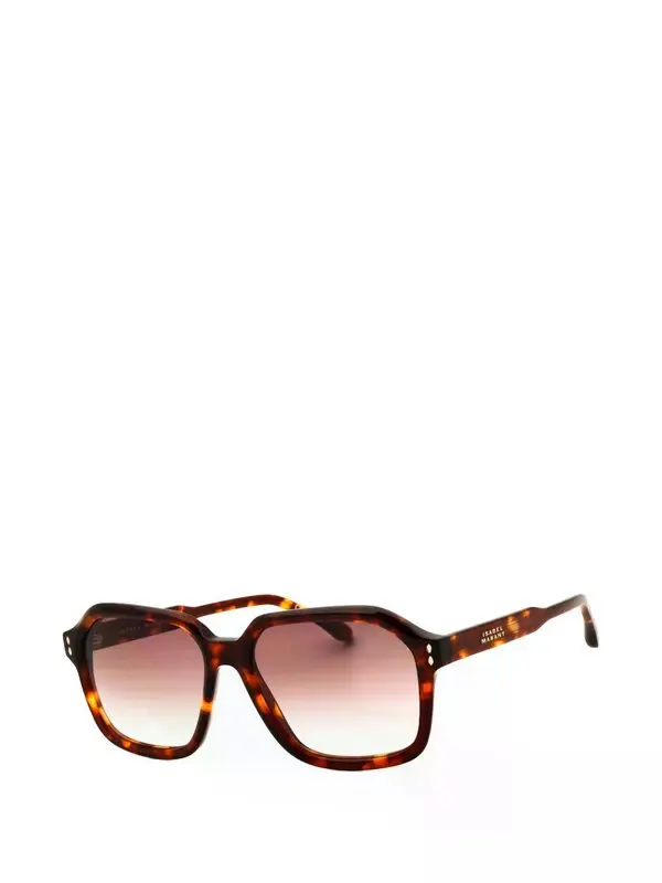 Isabel Marant Étoile Tortoiseshell-effect Rectangle-frame Sunglasses