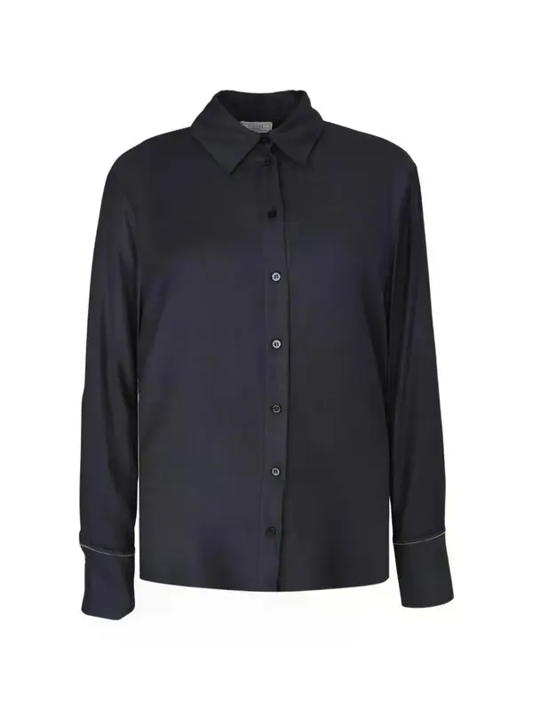 Peserico Contrast-trim Button-down Shirt