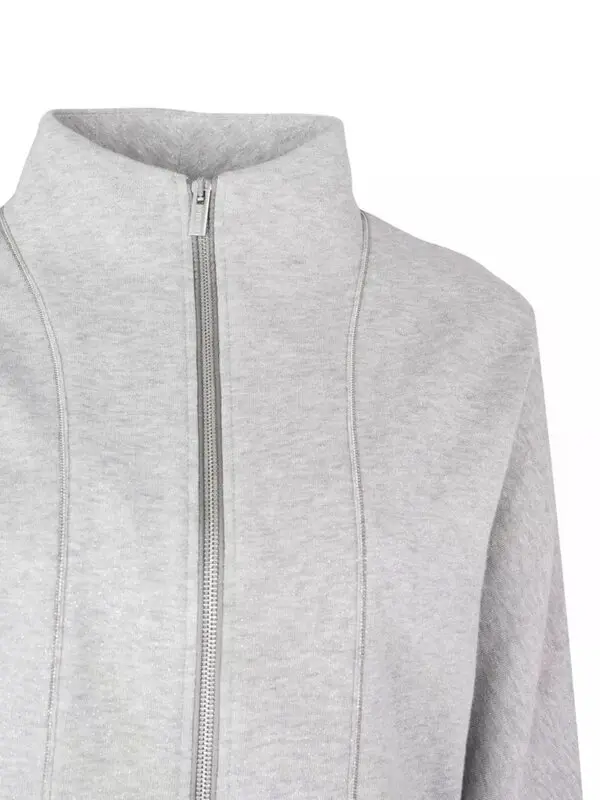Peserico Zip-up High-neck Sweatshirt