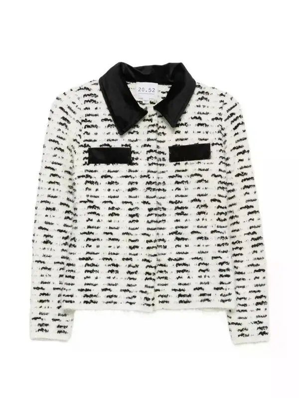 NEERA Velvet-collar Cardigan