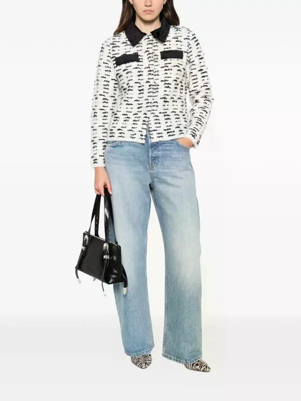 NEERA Velvet-collar Cardigan