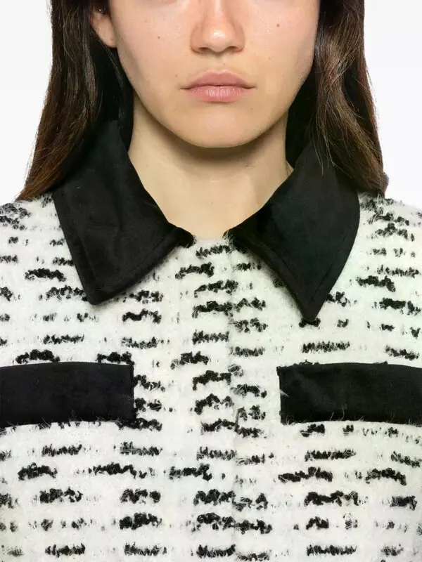 NEERA Velvet-collar Cardigan