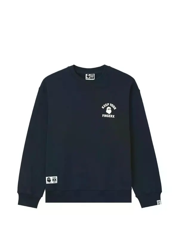FINGERCROXX Logo-print Sweatshirt - Blue