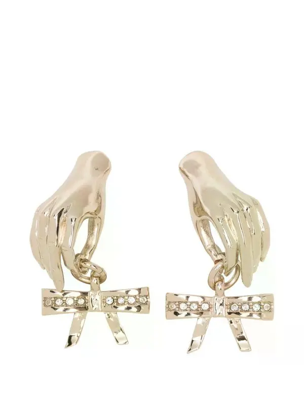 Vivetta Crystal-embellished Bow Earrings