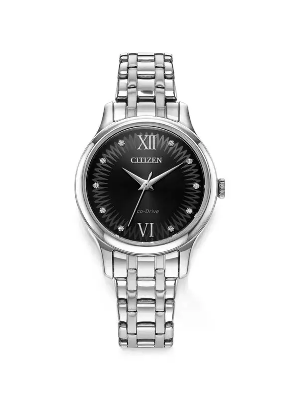 Citizen Diamond Classic Eco-drive 31mm Watch - Black