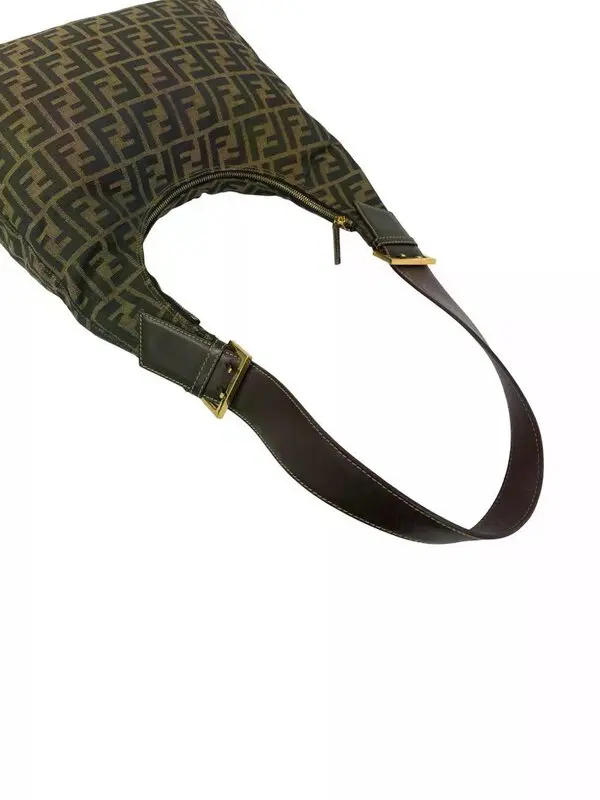 Fendi 2000-2010 Zucca Canvas Shoulder Bag