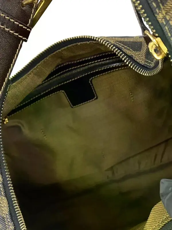 Fendi 2000-2010 Zucca Canvas Shoulder Bag