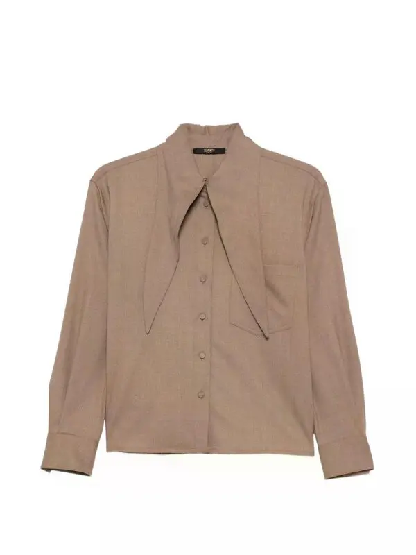 Seventy Pointed-collar Shirt - Brown