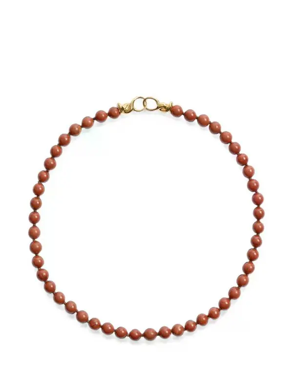 Monica Vinader Ochre Jasper Necklace - Brown