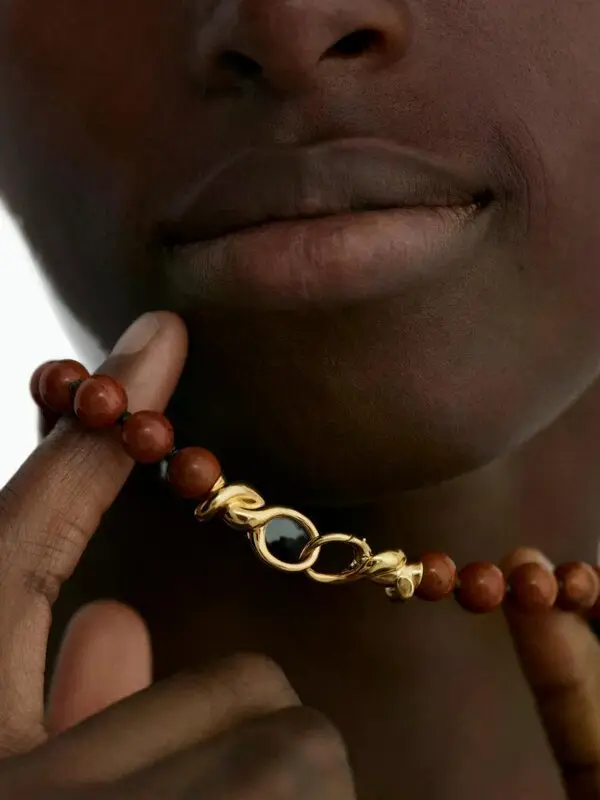 Monica Vinader Ochre Jasper Necklace