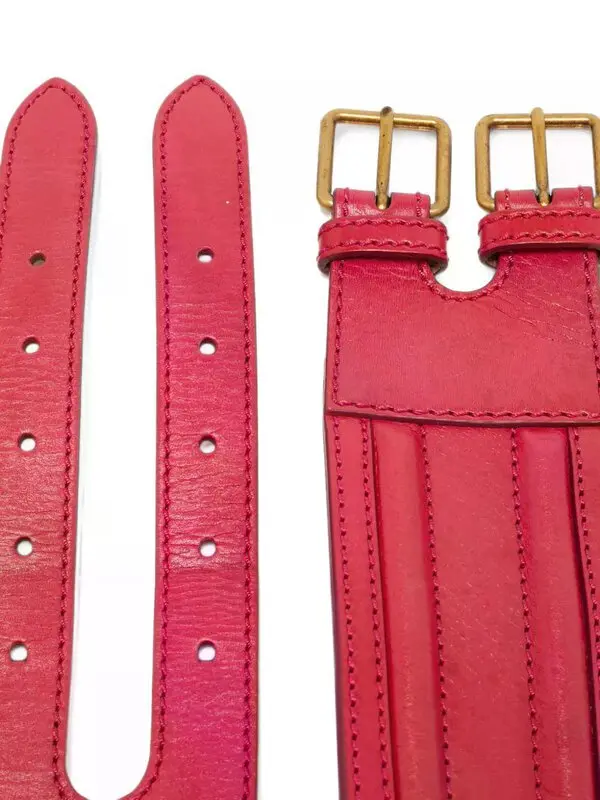 Alexander McQueen Double-buckle Wide Belt