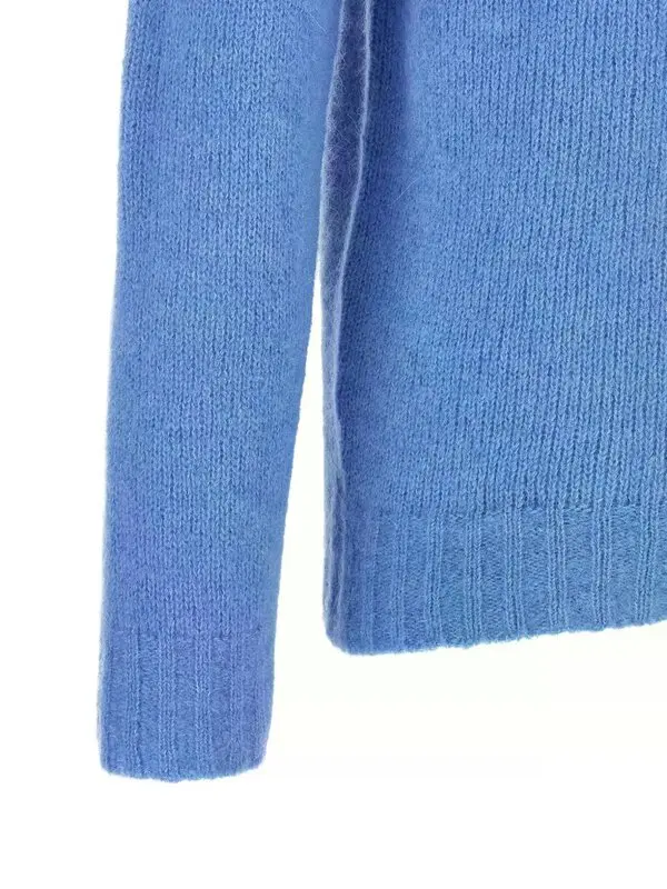 OLIVER LATTUGHI Brushed-effect Crew-neck Sweater