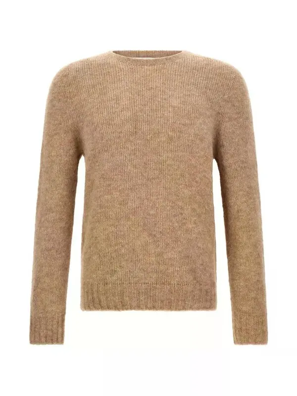 OLIVER LATTUGHI Brushed-effect Crew-neck Sweater