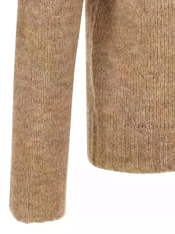 OLIVER LATTUGHI Brushed-effect Crew-neck Sweater