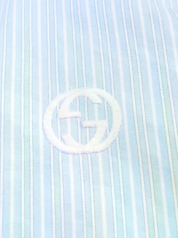 Gucci 2010s Striped Interlocking G Shirt
