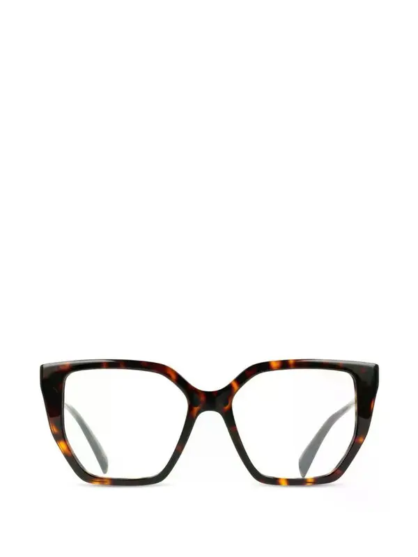 Liu Jo Tortoiseshell-pattern Geometric-frame Glasses - Brown