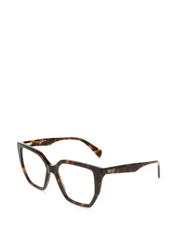 Liu Jo Tortoiseshell-pattern Geometric-frame Glasses