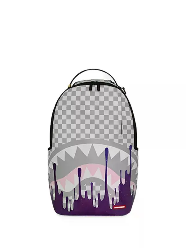 SPRAYGROUND Cosmic Chaos Checkered Backpack - Grey