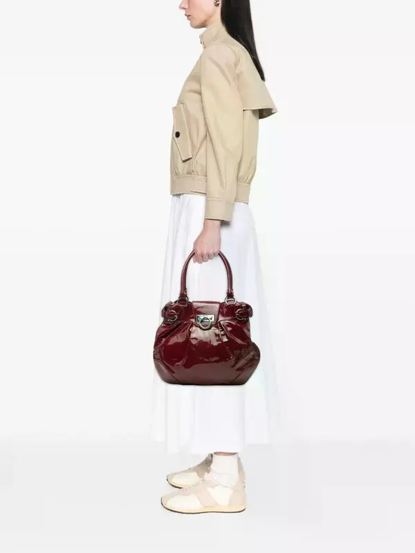 FERRAGAMO 2000-2010 Patent Gancini Marisa Handbag