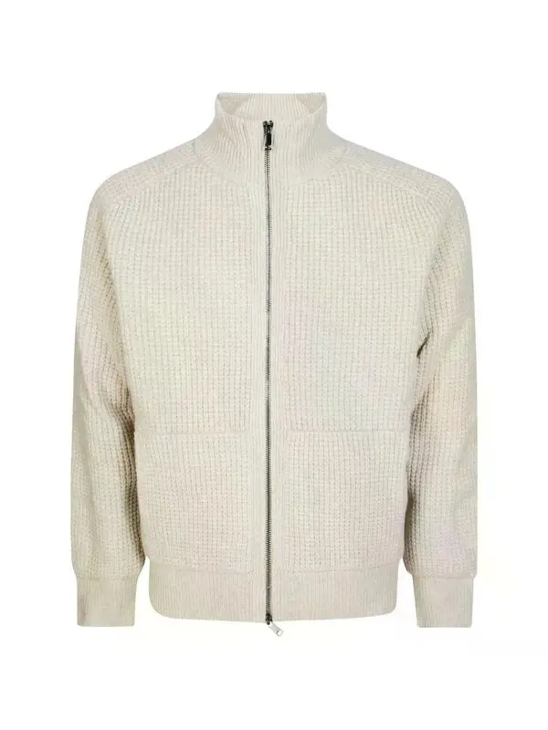 Altea Waffle-knit Zip-up Cardigan