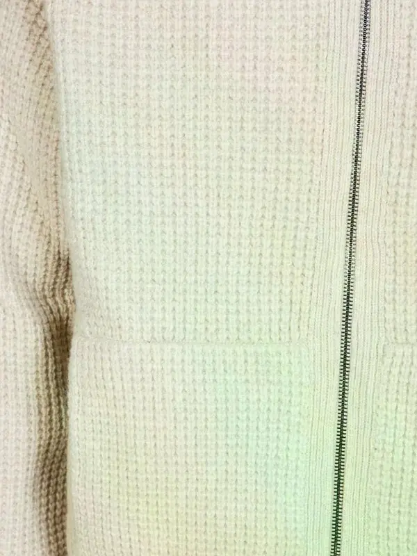 Altea Waffle-knit Zip-up Cardigan