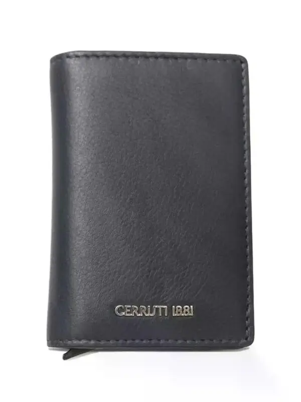 CERRUTI 1881 Logo-lettering Leather Wallet - Blue