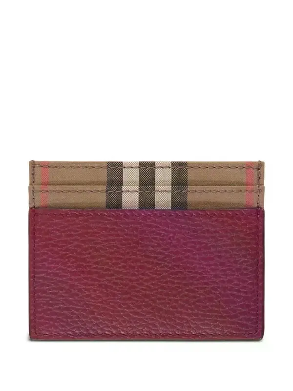 Burberry Vintage Check Grained Leather Cardholder