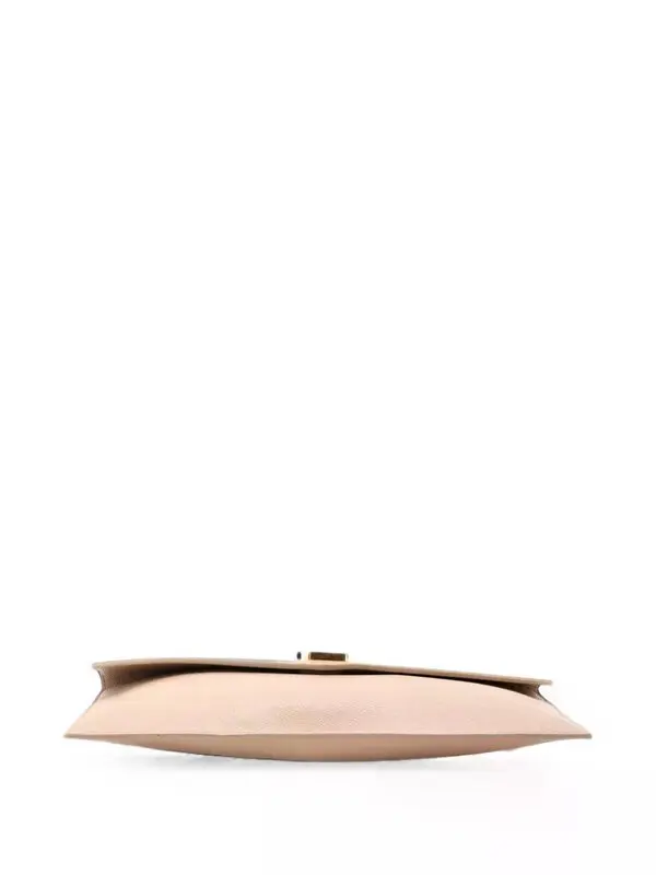 Saint Laurent Classic Monogram Envelope Leather Clutch Bag