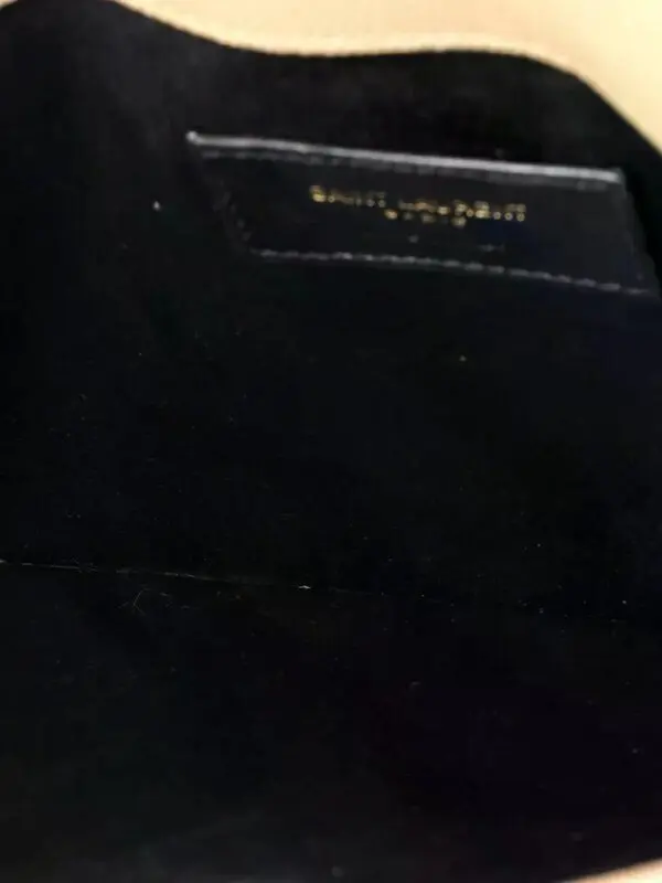 Saint Laurent Classic Monogram Envelope Leather Clutch Bag