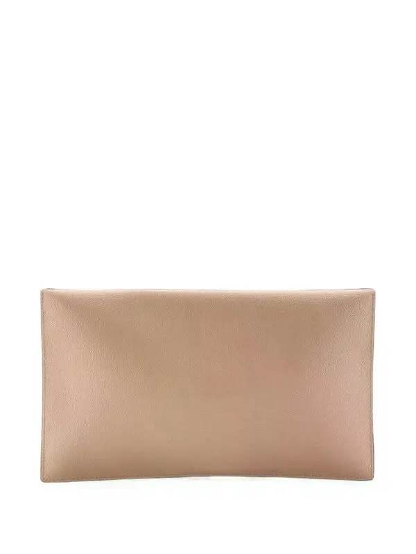 Saint Laurent Classic Monogram Envelope Leather Clutch Bag