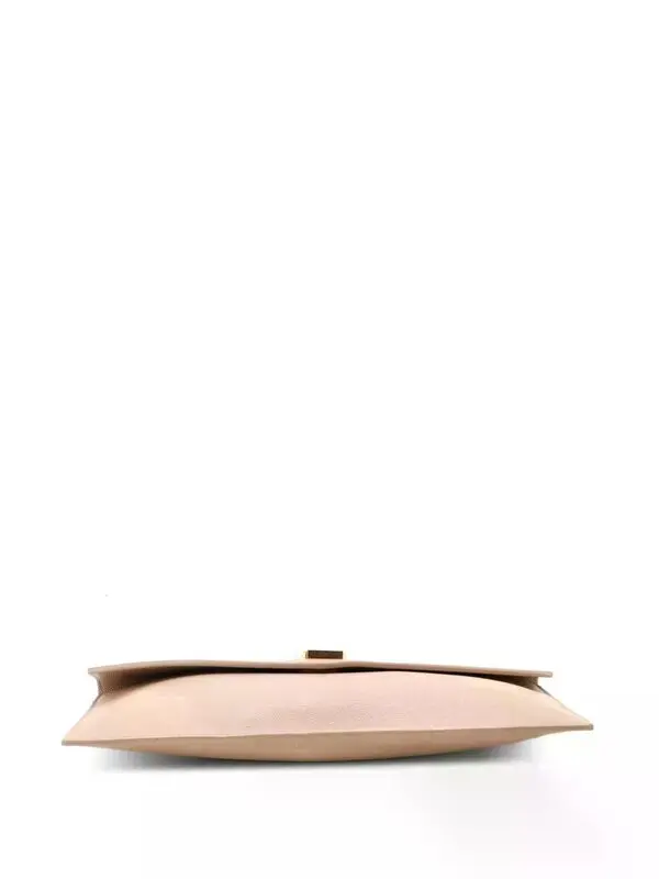 Saint Laurent Classic Monogram Envelope Leather Clutch Bag