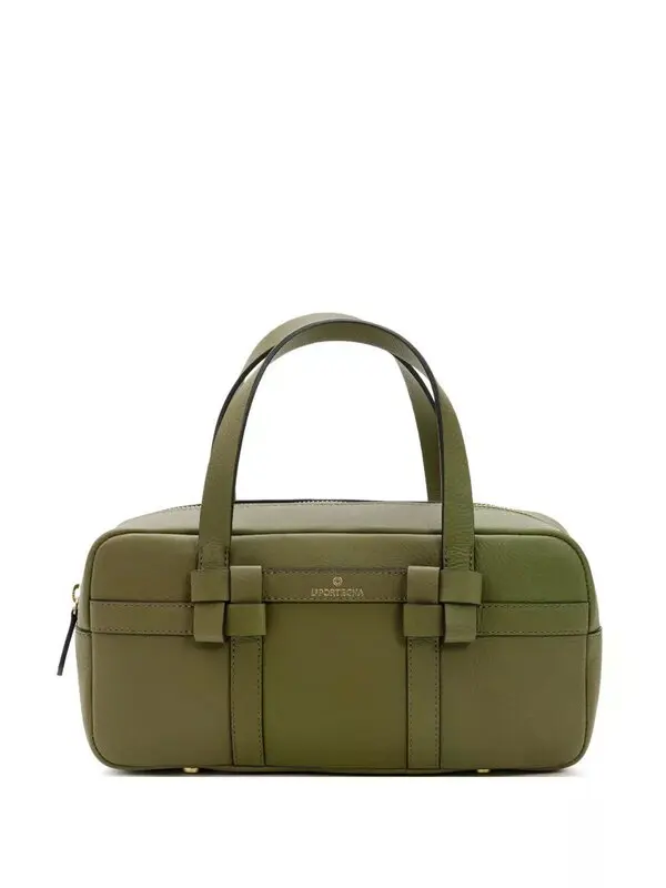 LA PORTEGNA Bibi Knotted Leather Tote Bag
