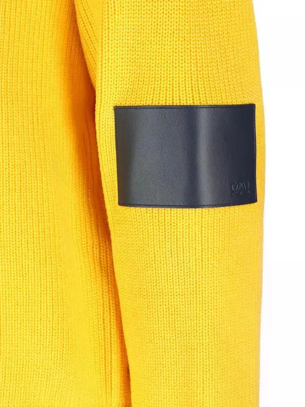 Loewe Asymmetrical Zip-up Sweater - Yellow
