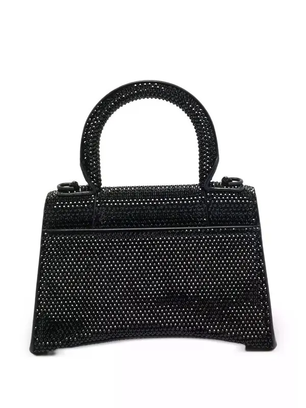 Balenciaga Xs Hourglass Crystal-embellished Tote Bag