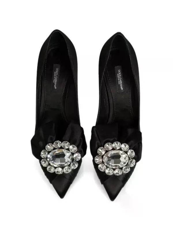 Dolce & Gabbana Bow Crystal-embellished Pumps