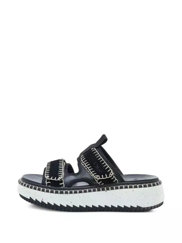 Chloé Lilli Whipstitch Platform Sandals