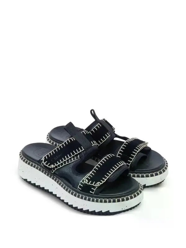 Chloé Lilli Whipstitch Platform Sandals