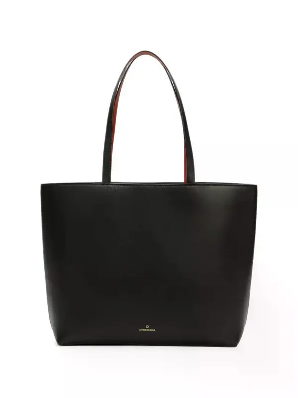 LA PORTEGNA Olivia Leather Tote Bag