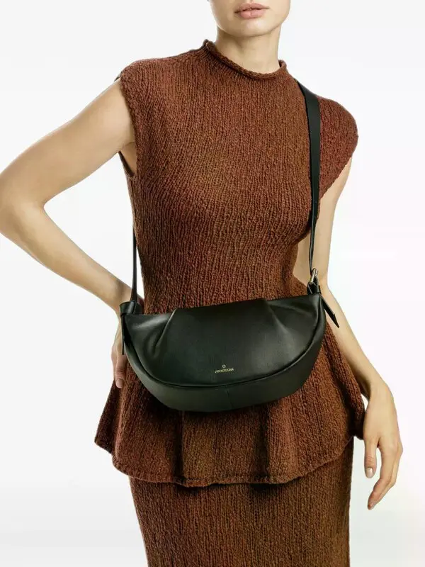 LA PORTEGNA Claudia Leather Shoulder Bag