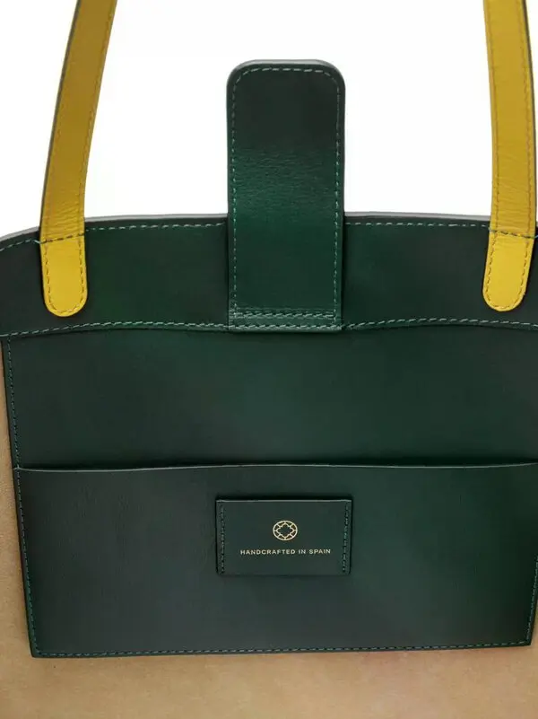 LA PORTEGNA Olivia Leather Tote Bag