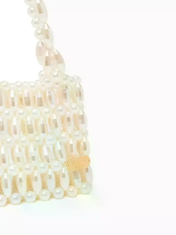 0711 TBILISI Pearl-embellished Tote Bag