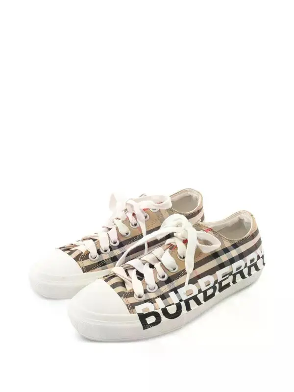 Burberry 2000s Nova Check Sneakers - White