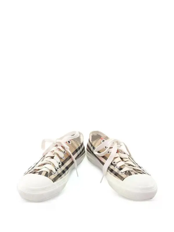 Burberry 2000s Nova Check Sneakers - White