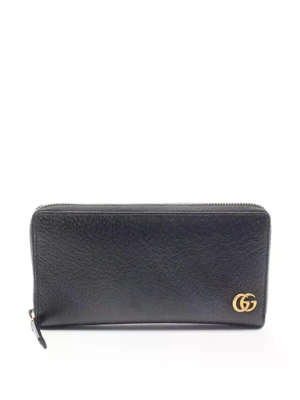 Gucci 2010s Gg Marmont Leather Wallet - Black