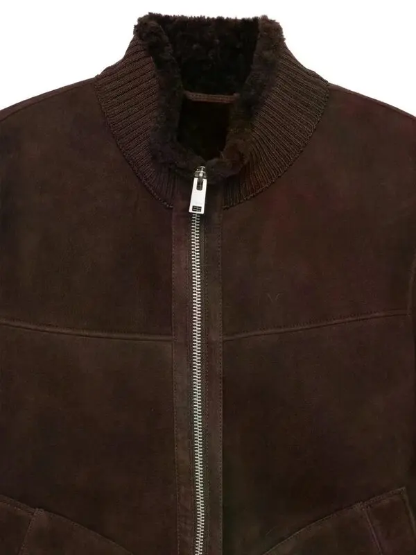 ARMA Shearling-lined Suede Jacket